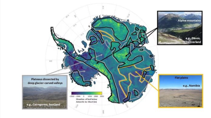 New map reveals hidden landscape under Antarctica's ice sheet ...